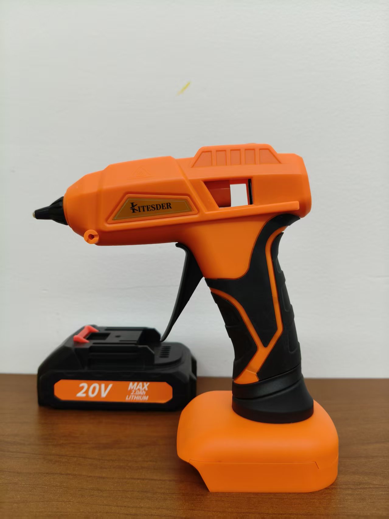 KITESDER 20V Cordless Hot Glue Gun with Fine Tips for Detailed Crafting ...