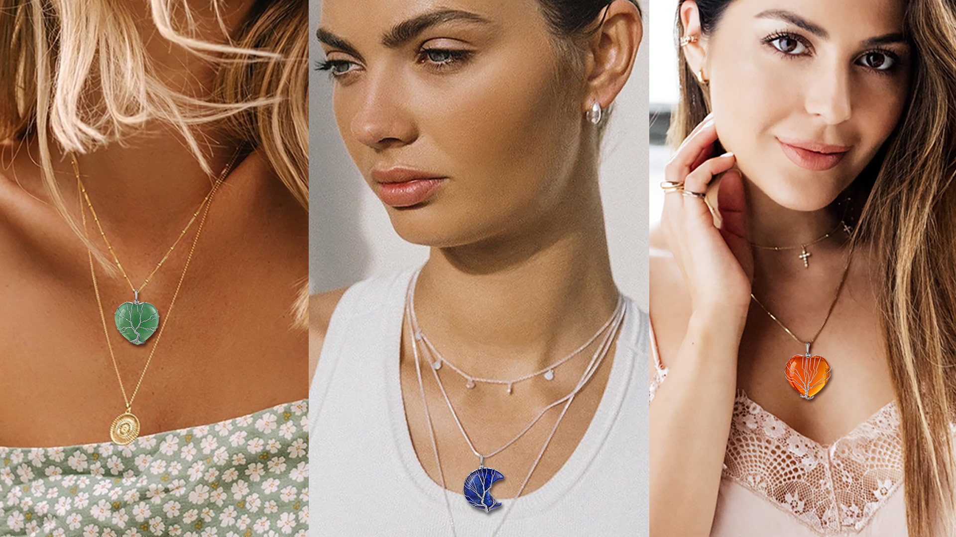 Bestyle Birth Real Jewelry - August Birthstone, Tree of Life Heart ...