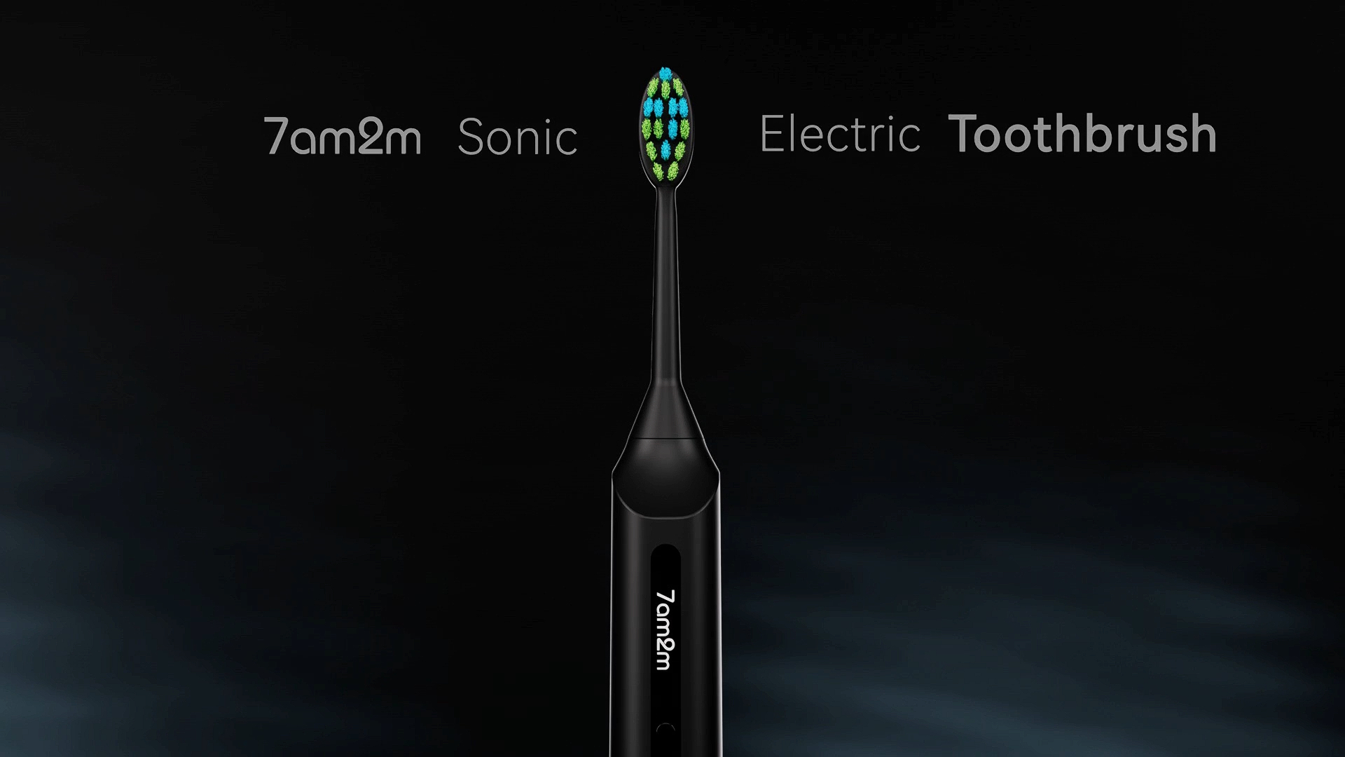 7AM2M Sonic Electric Toothbrush High Power Rechargeable with 8 Brush Heads 15 Modes Navy Blue ...