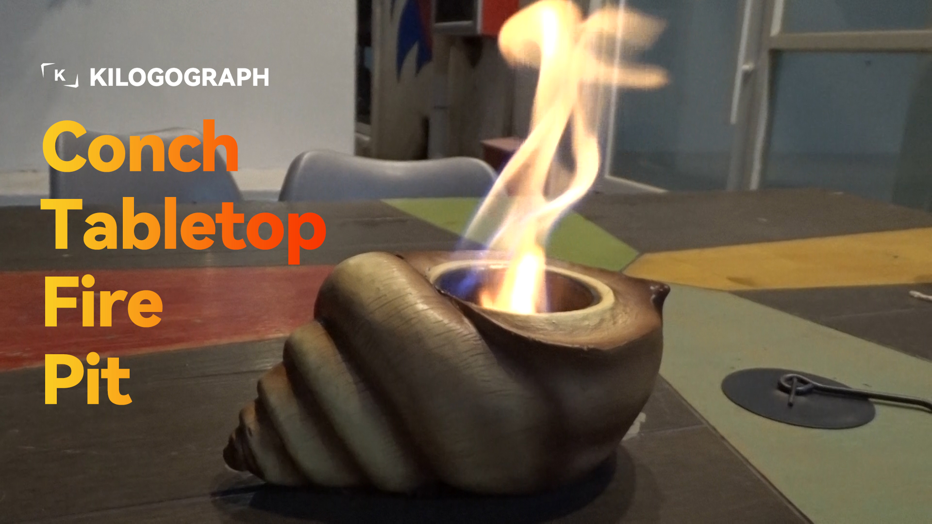 KILOGOGRAPH Tabletop Firepit - Portable Smores Kit, Outdoor Fire Pit ...