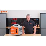 Novus 2,300W Starting, 1,800W Running Gas Enclosed Inverter with CO Sensor, Portable Gas ...