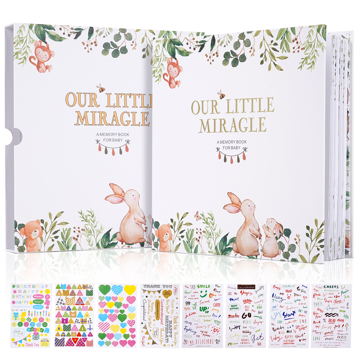 TJT Keepsake Baby Books for Newborn Baby Memory, First 5 Years Baby ...