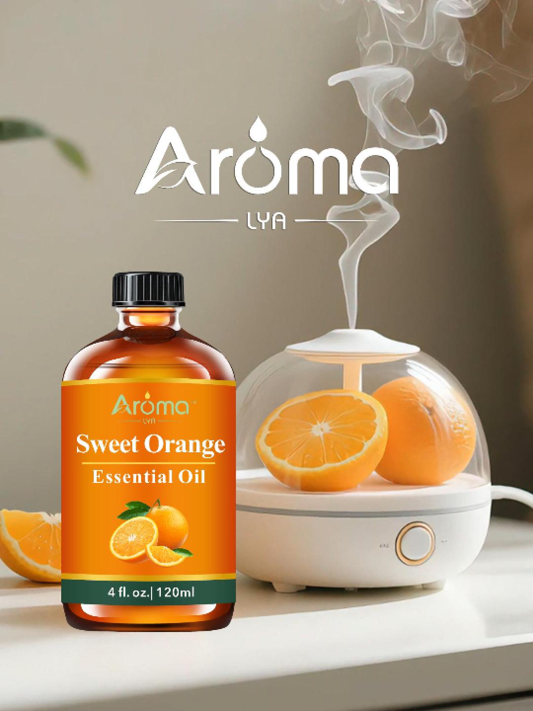 AromaLya 120ml Sweet Orange Fragrance Oil | Sunny Citrus Scented Oil ...