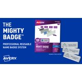 The Mighty Badge Printable Insert Sheets, 100 Clear Inserts, Inkjet ...