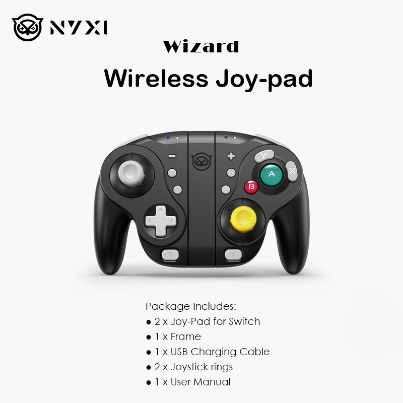 NYXI Wizard Wireless Gamepad with Hall Effect Joystick, Programmable ...