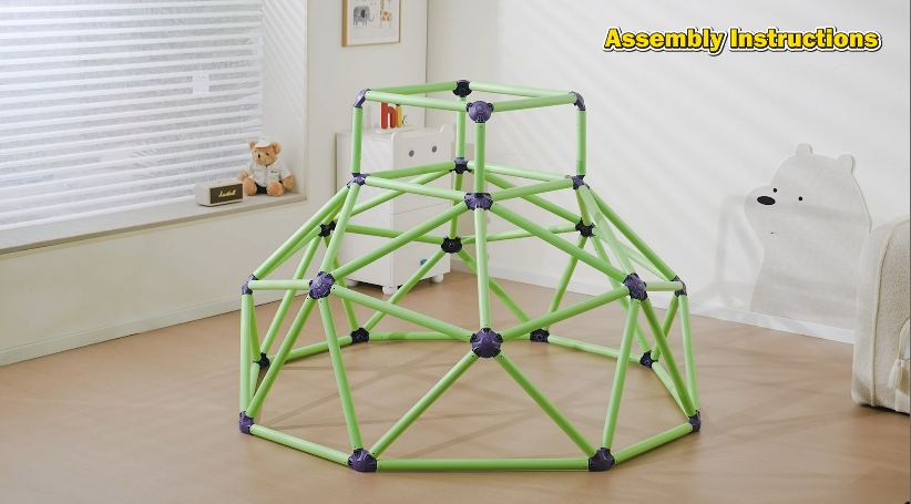 Kdymod 6ft Climbing Dome for Kids with Top , Jungle Gym Outdoor Playset ...