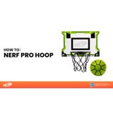 NERF Basketball Hoop Set - Pro Hoop Mini Hoop Set with Mini NERF ...