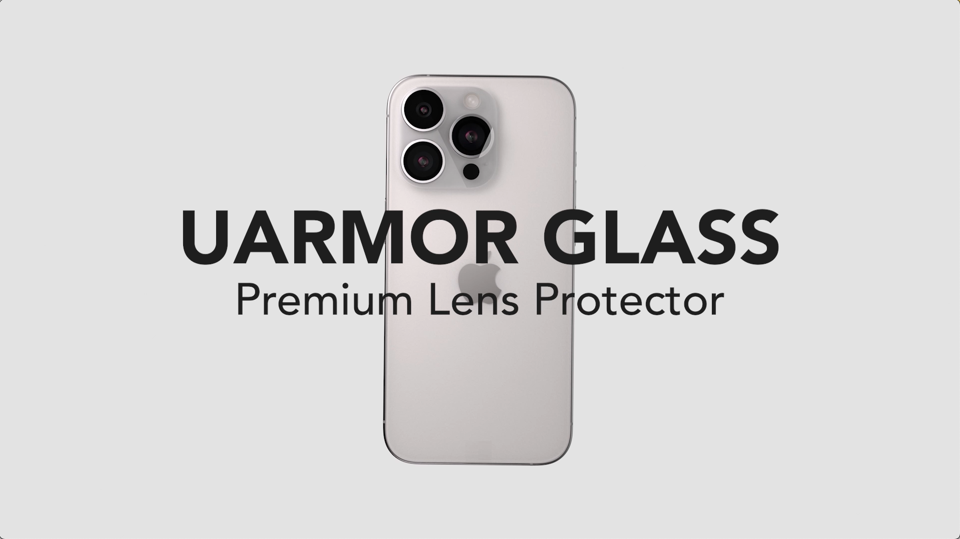 Upcommon UARMOR Camera Lens Protector for iPhone 15 Pro & 15 Pro Max 9H ...