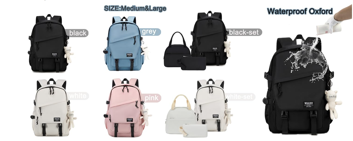 AO ALI VICTORY 3PCS-with Lunch Bag, Pencil Box College Men's Women's ...