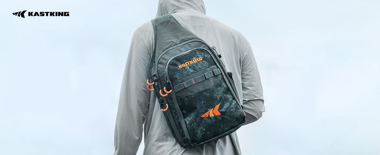 KastKing Pond Hopper Fishing Sling Tackle Storage Bag with 2 Tackle ...