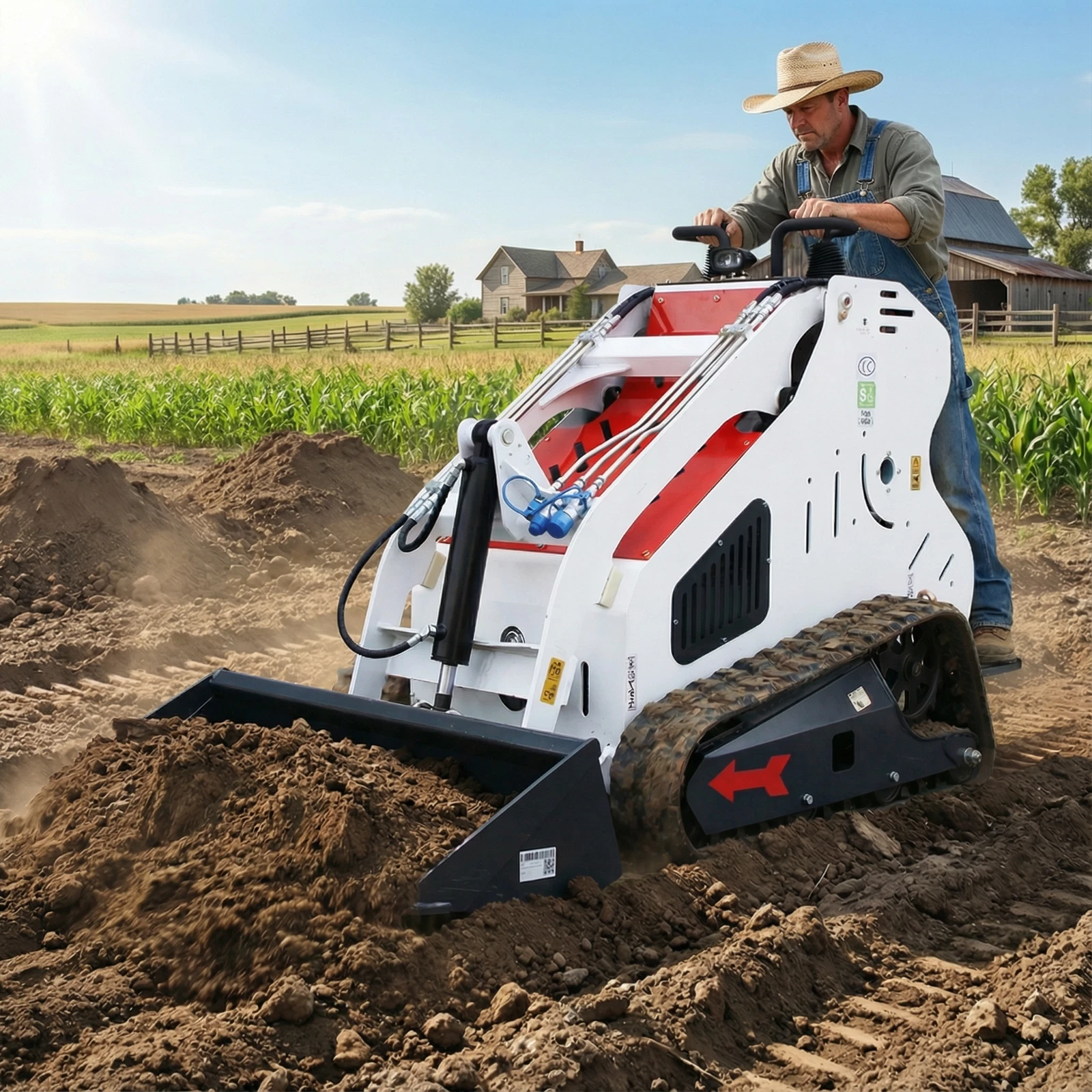 MachPro Stand-On Mini Skid Steer Loader with Briggs & Stratton 13.6HP ...