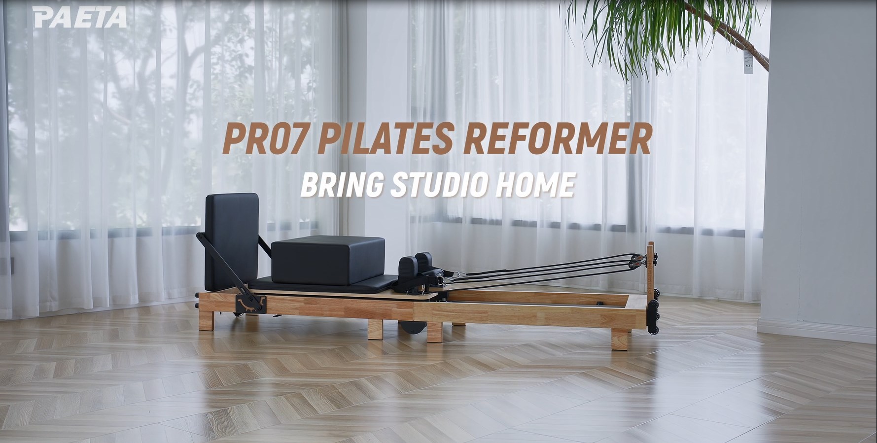 Syedee Pilates Reformer Machine, Wood Pilates Machine Bed Yoga Exercise ...