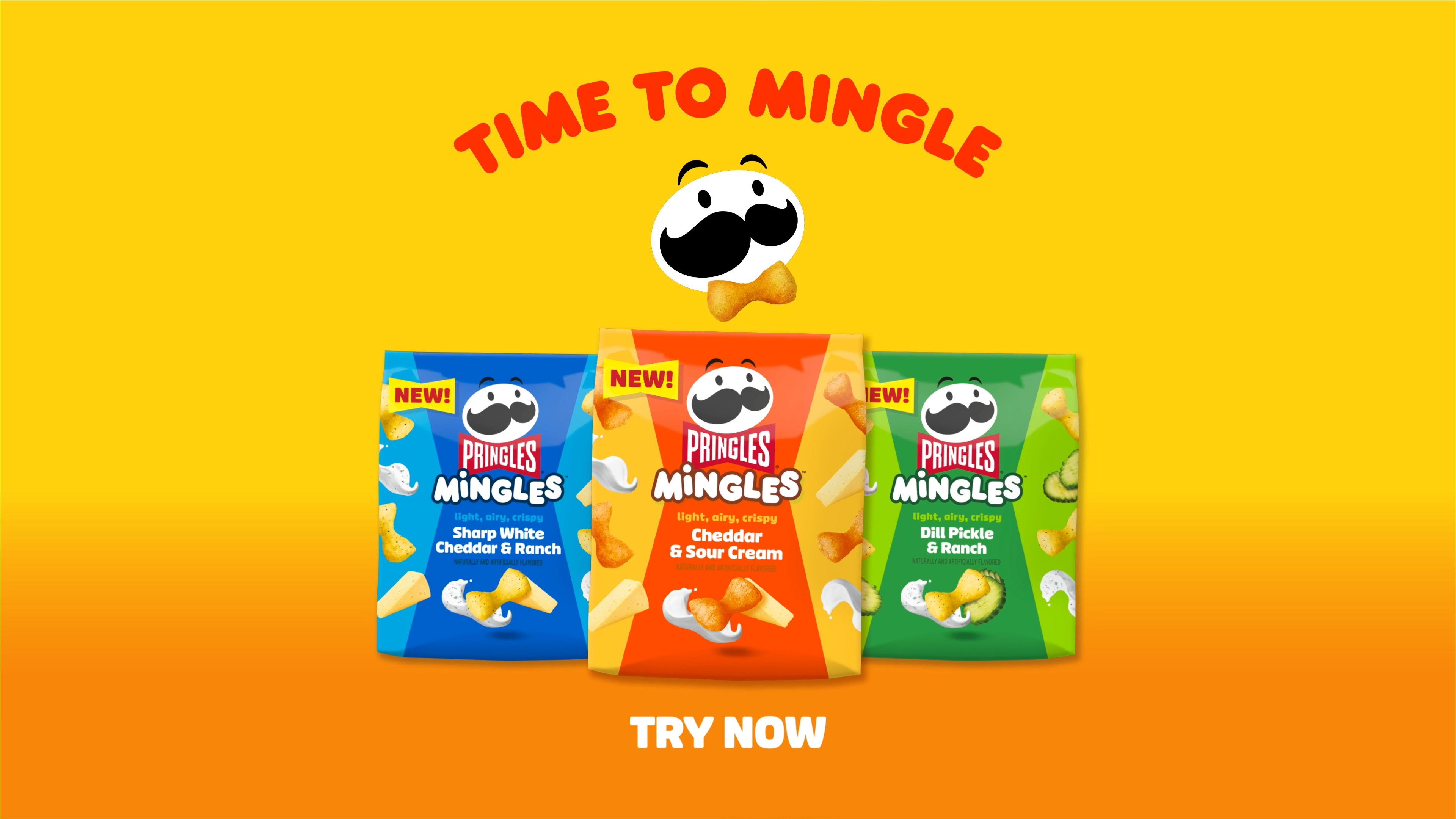 Pringles Mingles Gluten-Free Dill Pickle and Ranch Puffed Snacks, Salty ...