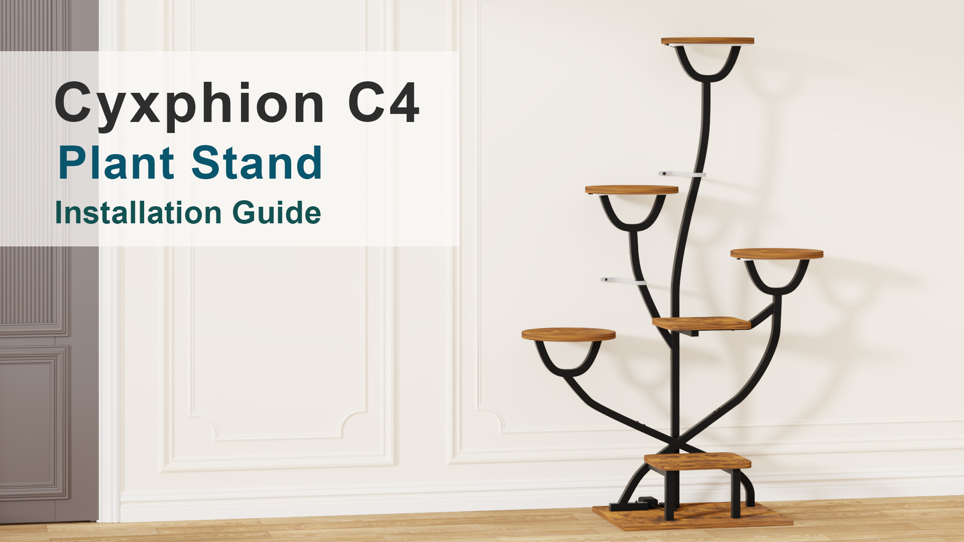 Cyxphion C4 7-Tier Corner Plant Stand with 3 Full-Spectrum LED Grow ...