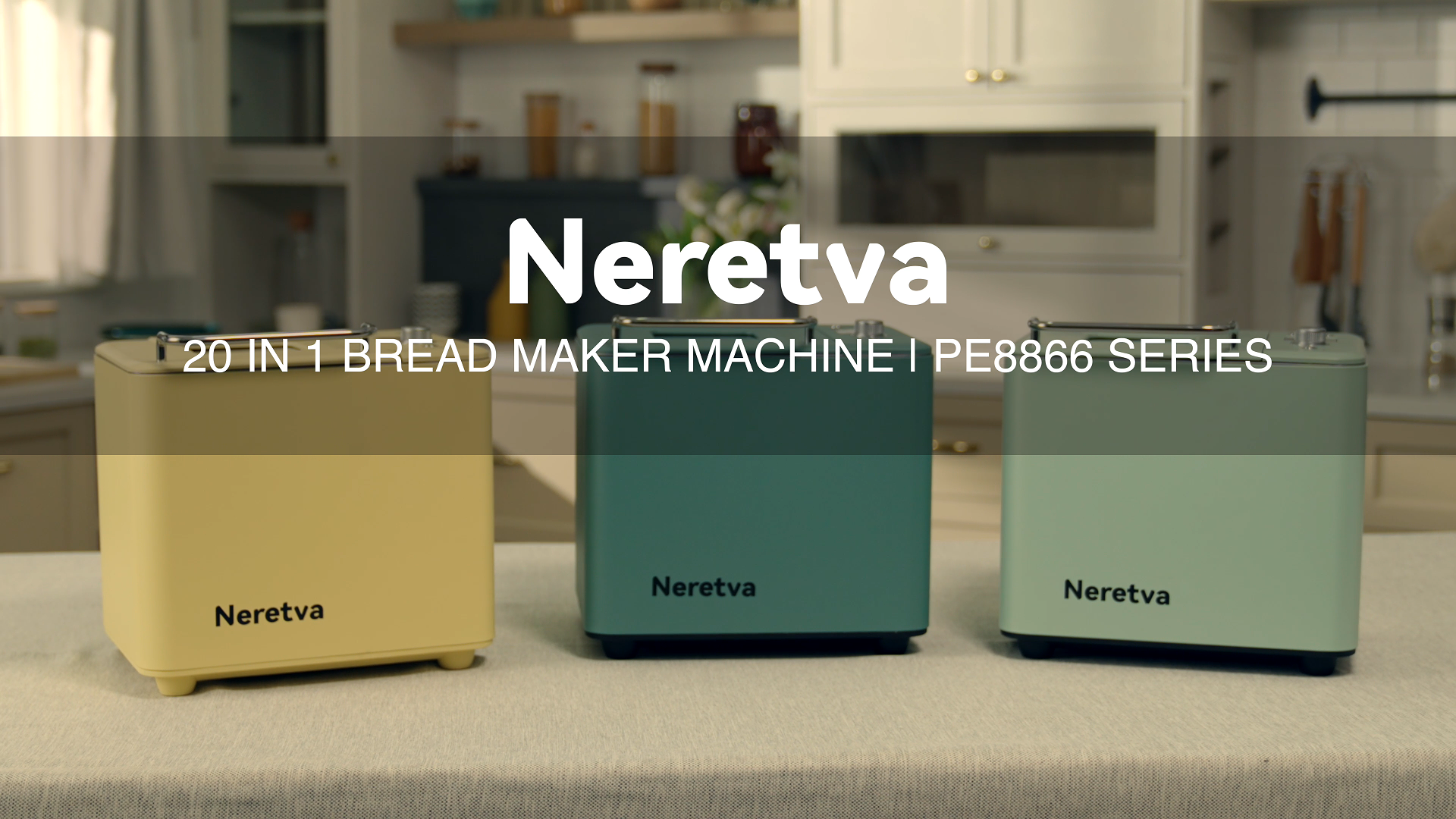 Free Shipping! Neretva Bread Maker, 20-in-1 Automatic Bread Machine ...