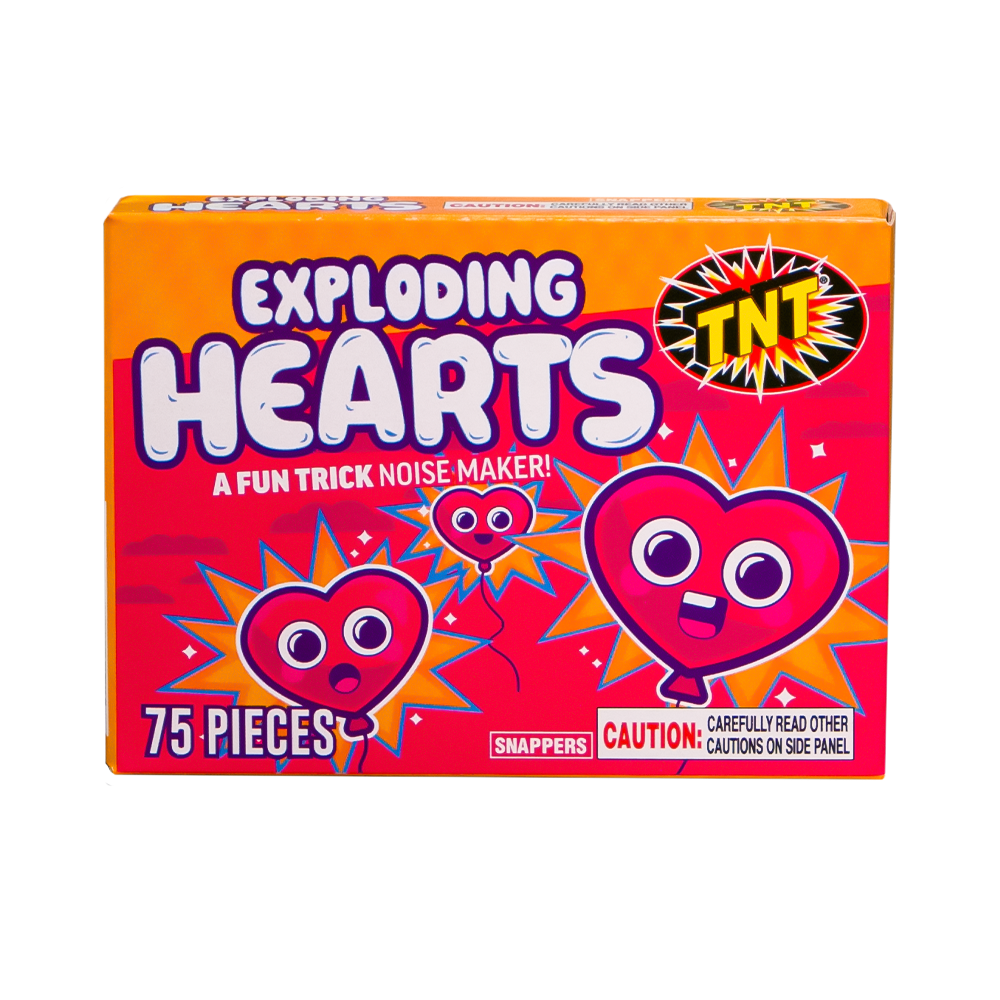 TNT Fireworks, Exploding Hearts 12 Pack Pop-Its - Walmart Business Supplies