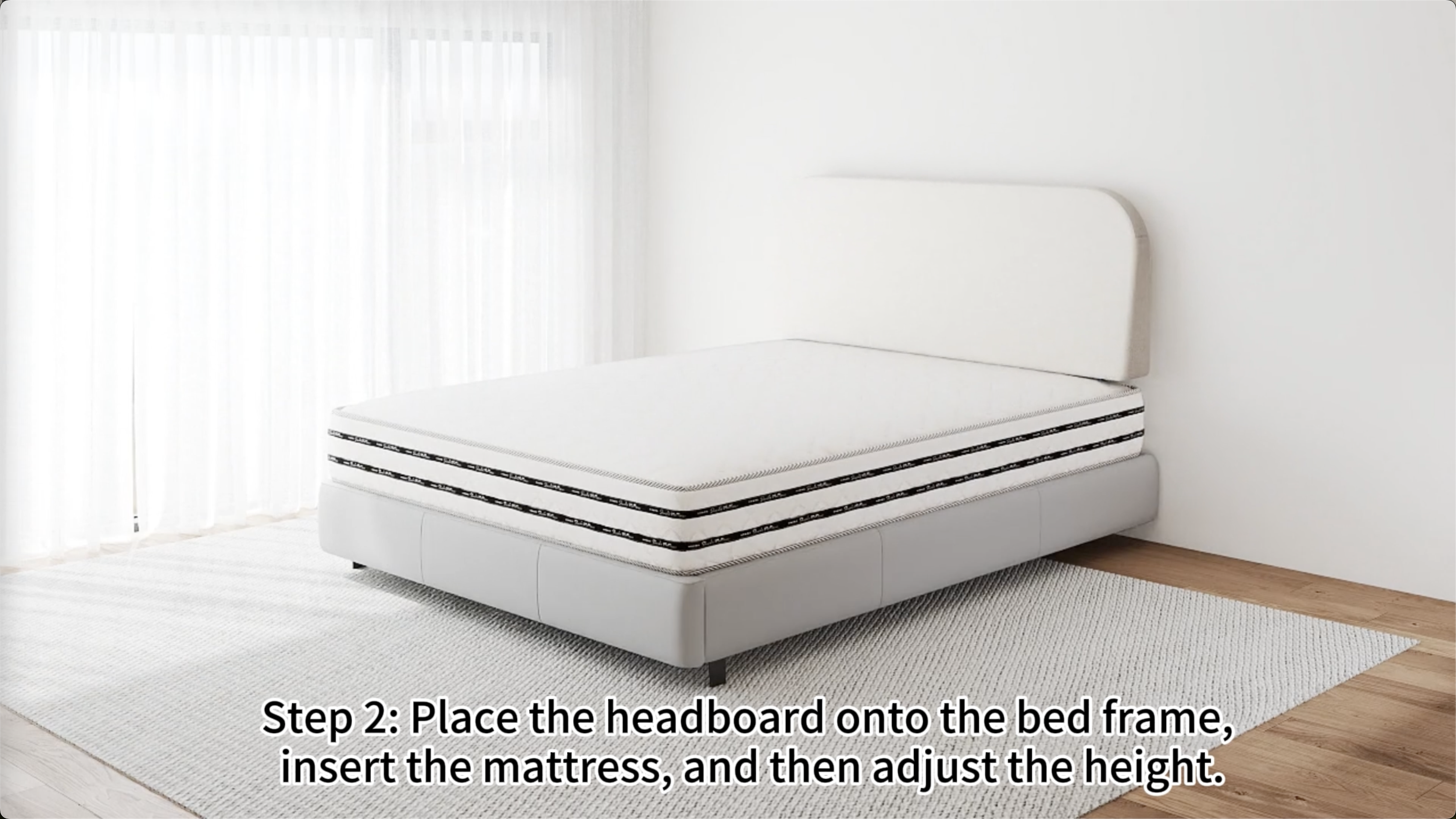 Furpopup Twin Size Headboard Only No-Assembly Upholstered Headboard ...