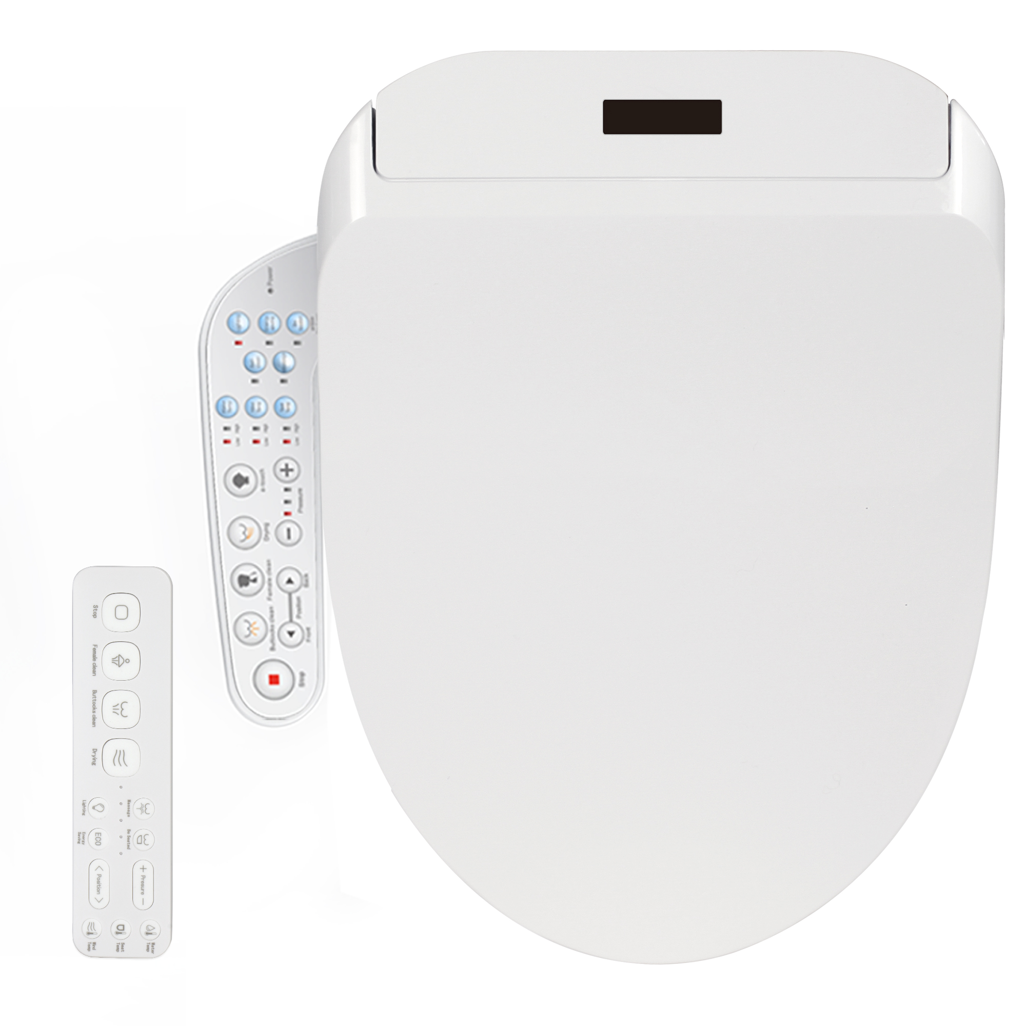 Kerde Smart Electronic Bidet Toilet Seat with Heated Seat and Dryer ...