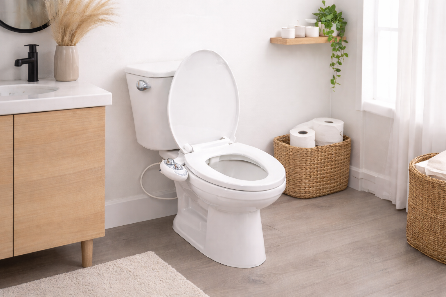 LUXE Bidet W85 Self-Cleaning, Dual Nozzle, Non-Electric Bidet ...