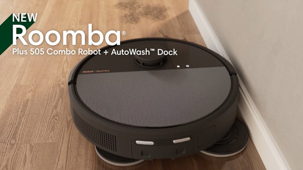 iRobot Roomba Plus 505 Combo Robot Vacuum and Mop & AutoWash Dock ...