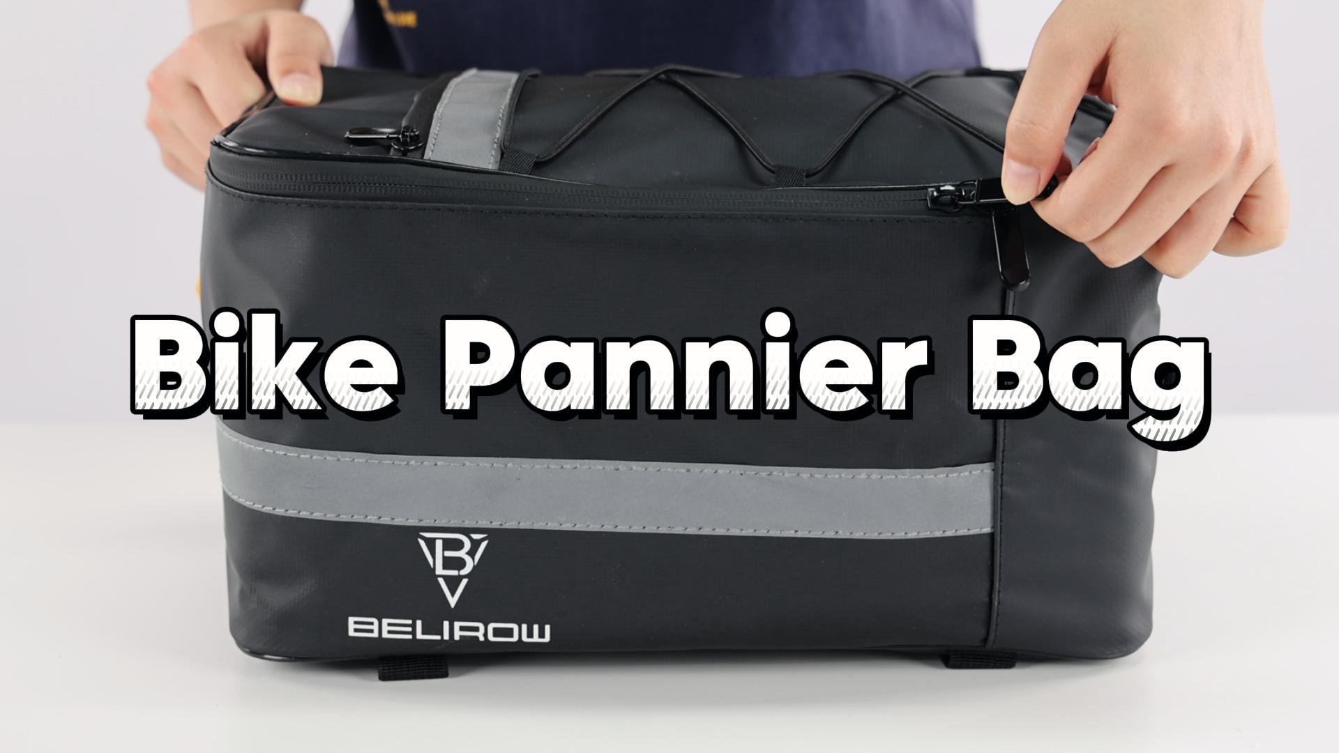 15L Waterproof Bike Pannier - Quick Release Rear Rack Bag for Commuting ...