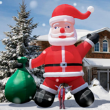 26FT Inflatable Santa Claus with 680W Air Blower Large Santa for ...