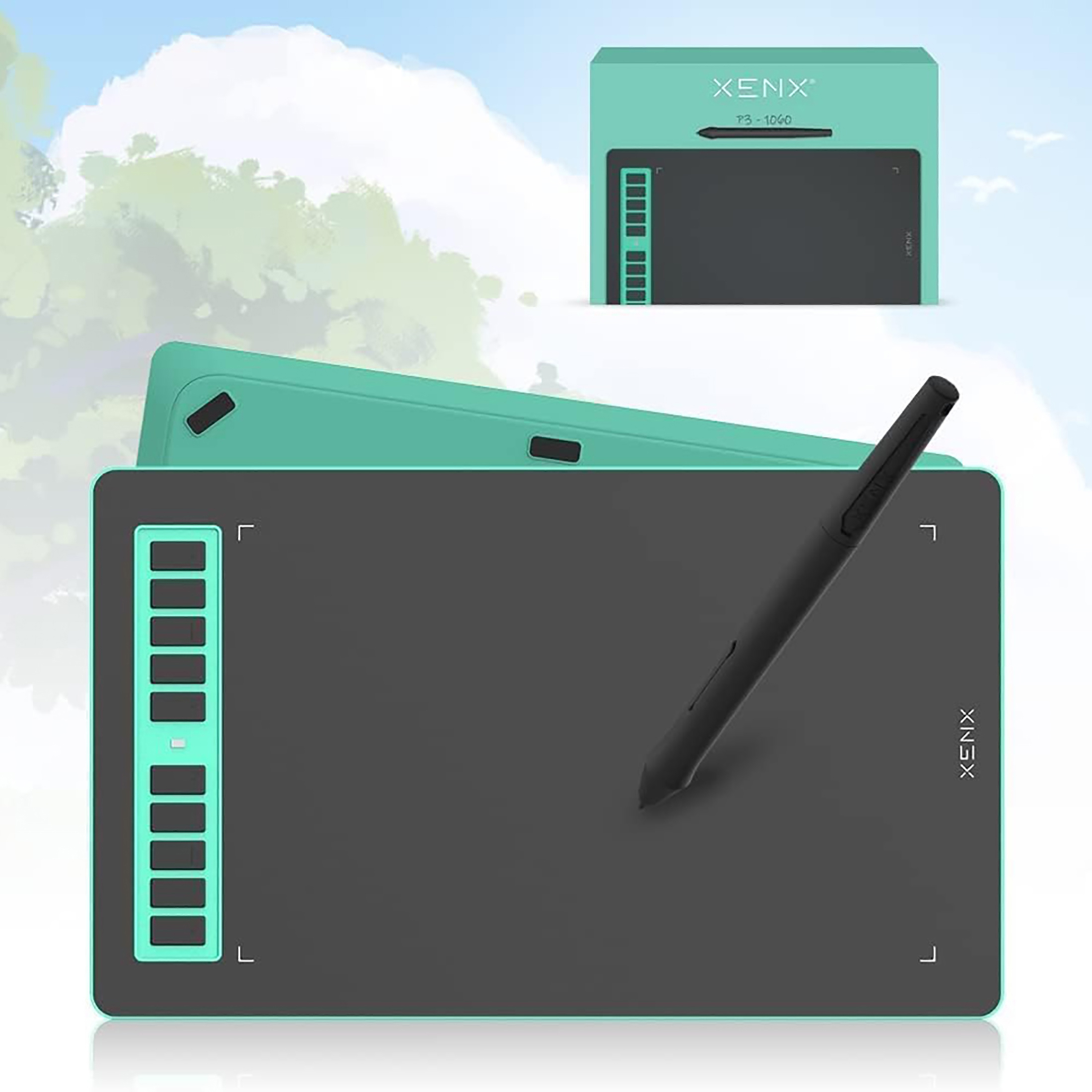 XENX 10 Inch Graphics Drawing Tablet with 8192 Levels Pressure ...