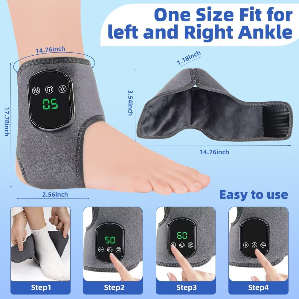 KANOHENO Foot Massager,Wireless Portable Feet & Ankle Massager with 3 ...