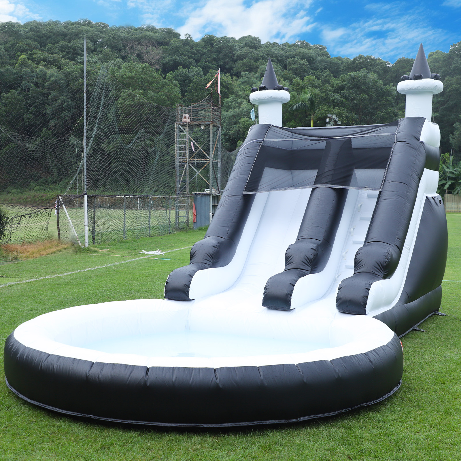 Relunch Giant Commercial Inflatable Water Slide with Dartsboard & Big ...