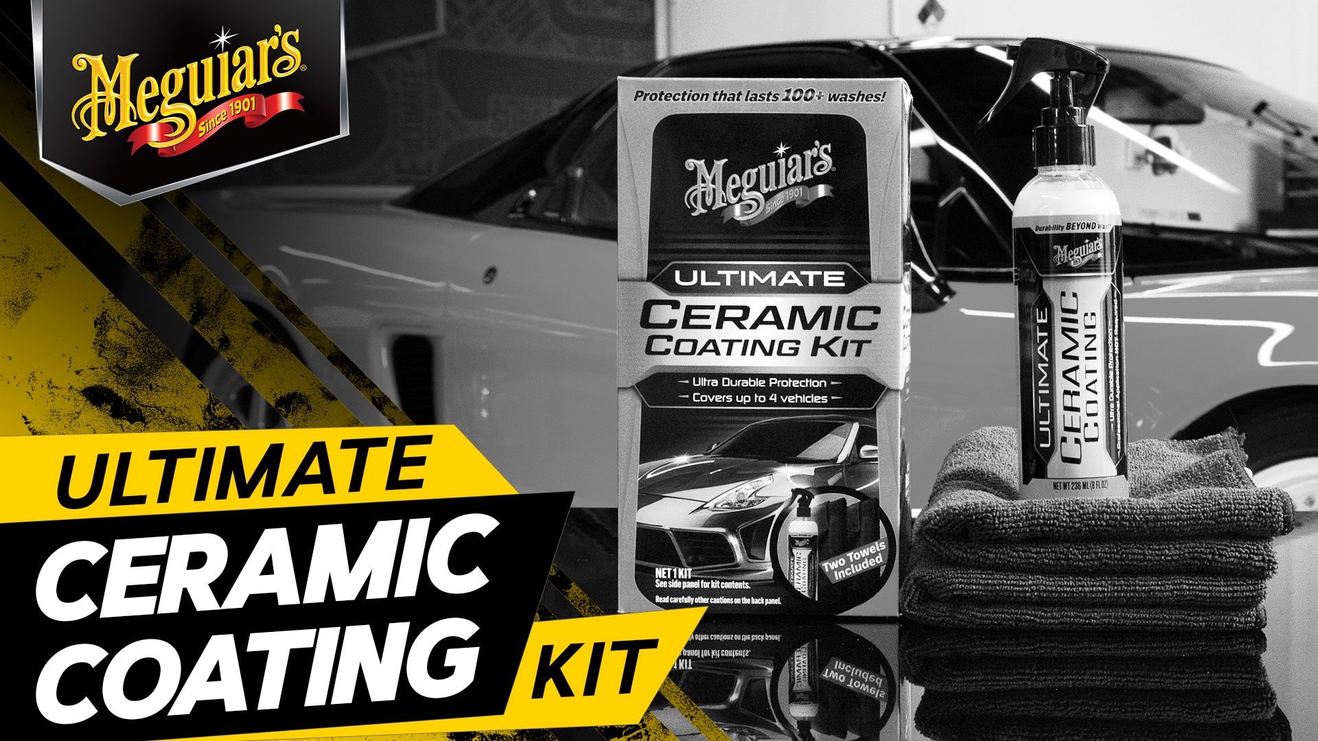 (2 pack) Meguiar's Ultimate Ceramic Coating Kit, Ceramic Protection ...