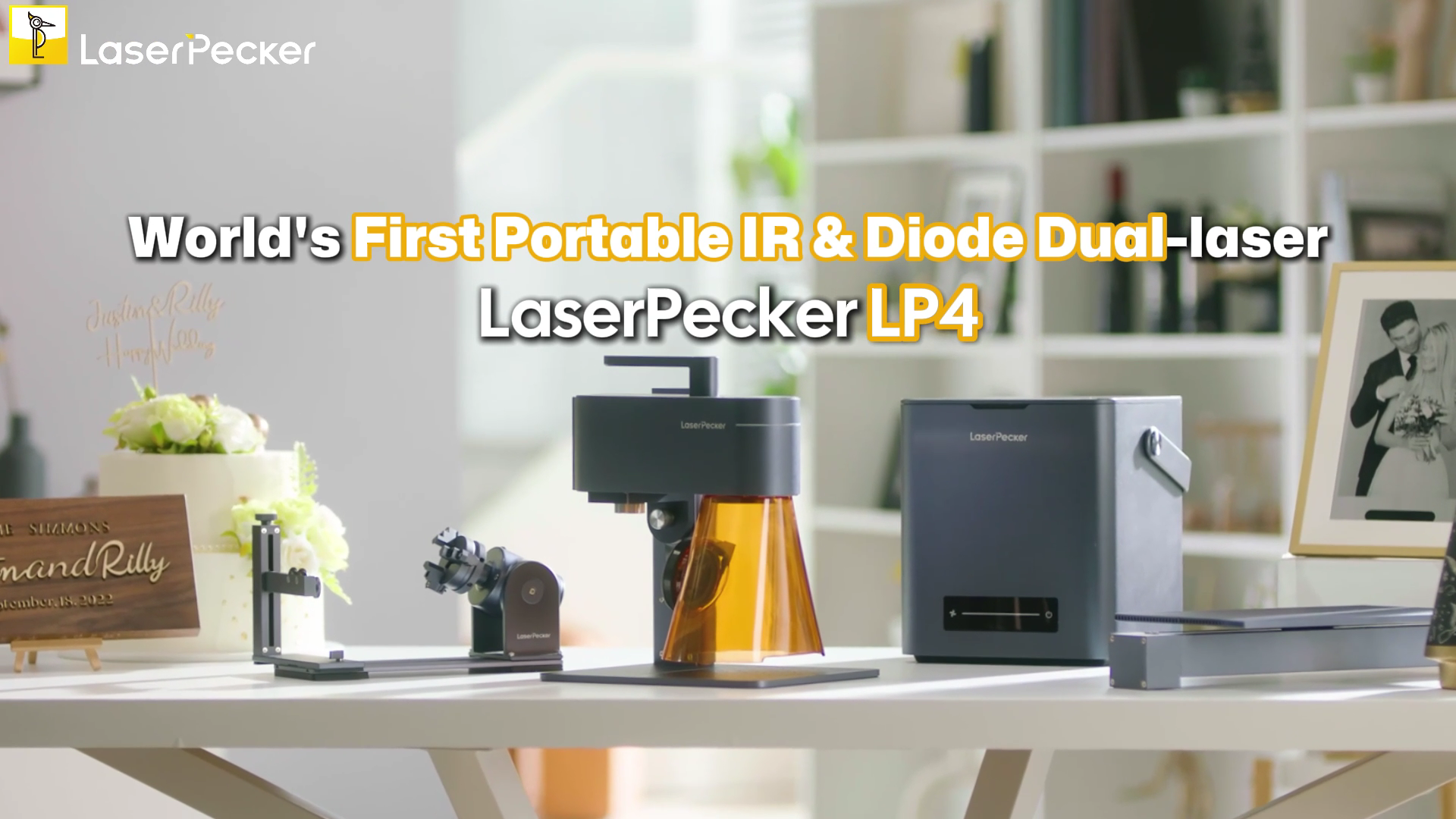 LaserPecker LP4 Dual-Laser Engraver, Portable 8K 240,000mm/Min ...