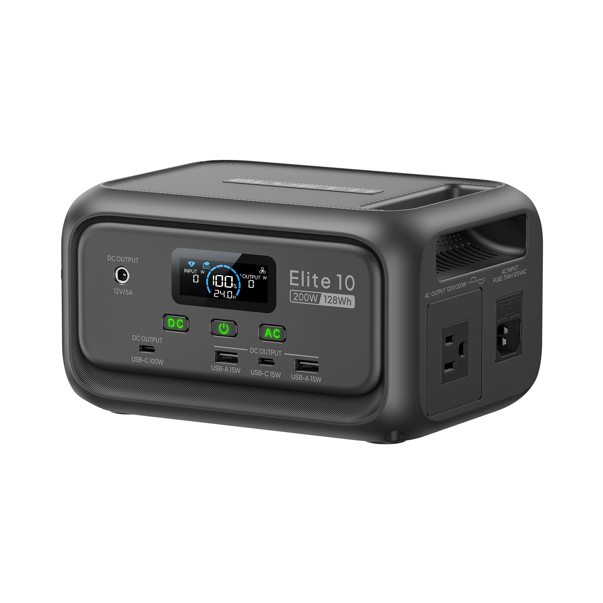 BLUETTI Elite 10 (2025 New) Mini Power Station, 128Wh LFP Power Bank ...