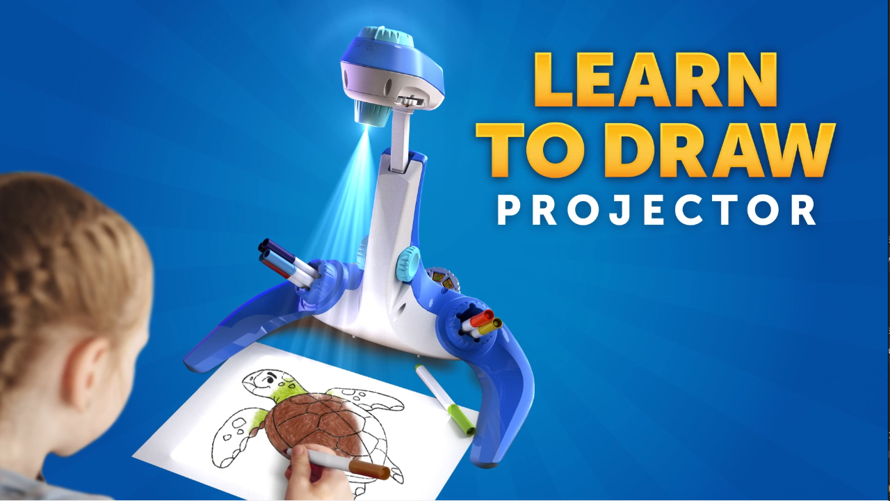 Blue Marble Kids Image Projector for Tracing with 9 Markers & Discs ...