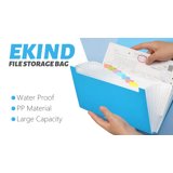 EKIND 7x4.5" Expandable Portable Folder, 13 Pocket Rope Accordion File ...