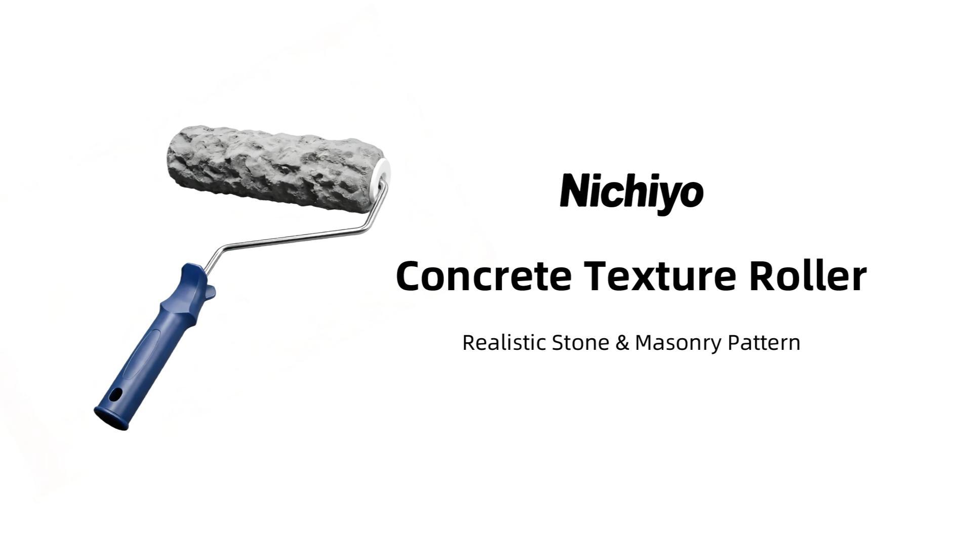 Nichiyo 10 inch Concrete Texture Roller for Brick Stone Pattern ...