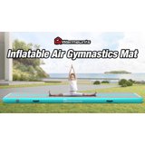 WARMOUNTS Tumbling Mat, 10 ft Inflatable Air Gymnastics Training Mats w ...