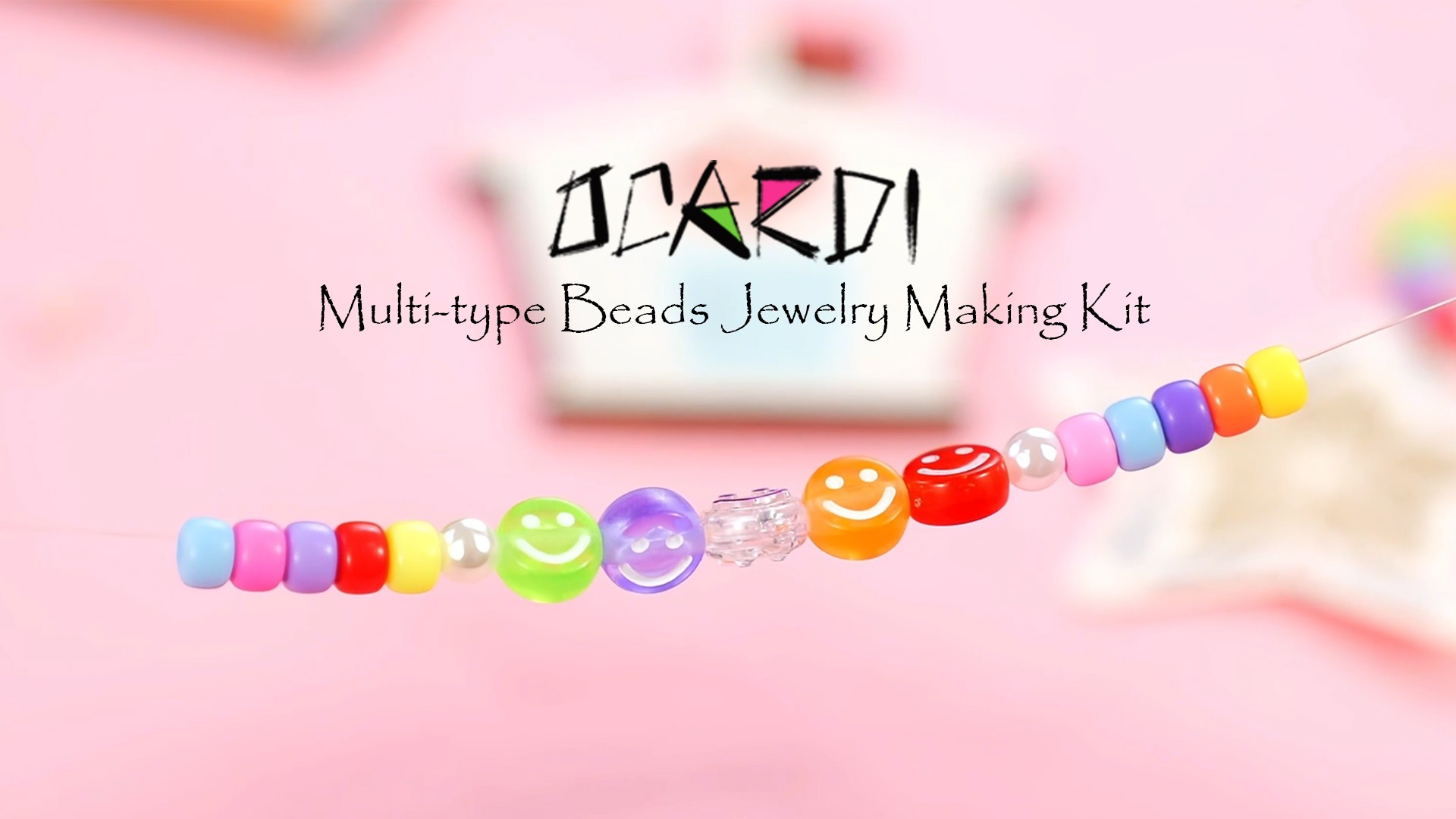 OCARDI Friendship Bracelet Making Kit,Clay Beads&Glass Seed Beads with ...